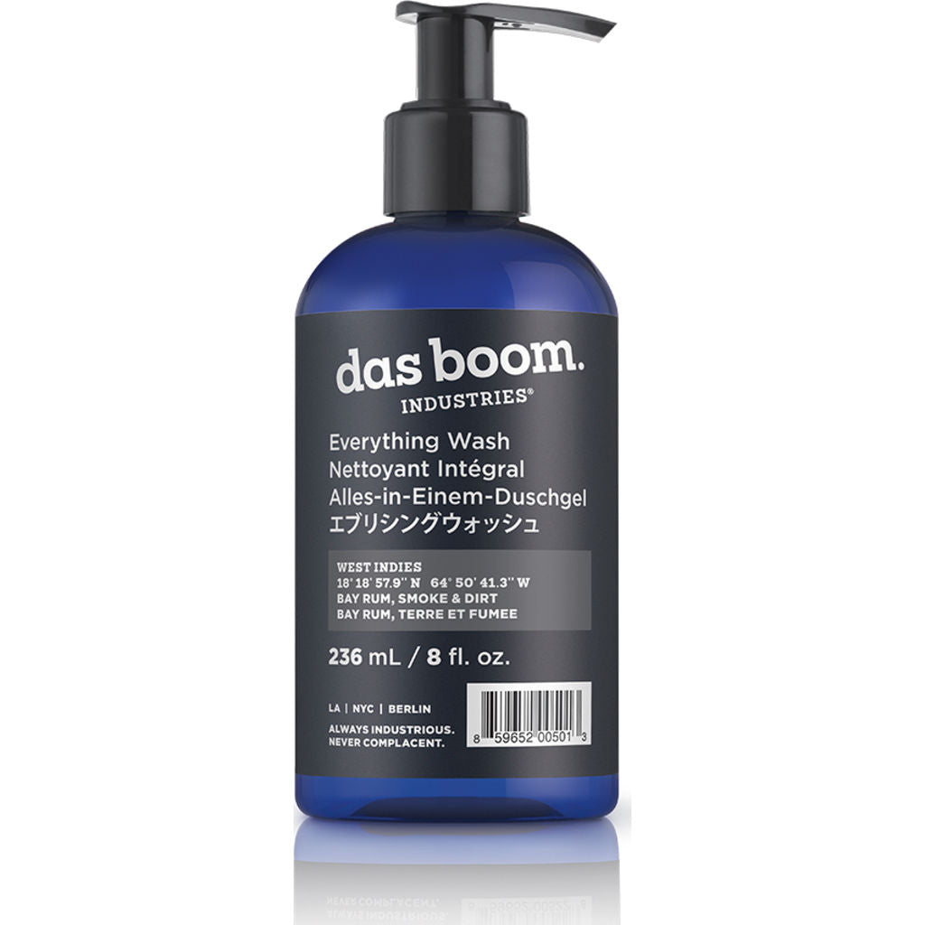 Das Boom West Indies Everything Wash Bay Rum/Smoke/Dirt – Sportique