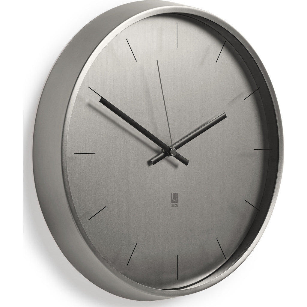 Umbra Meta Wall Clock Nickel 1004385-410 – Sportique
