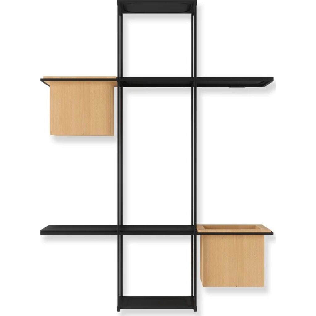 Umbra Cubist Multi Shelf Wall Display | Sand/Black – Sportique