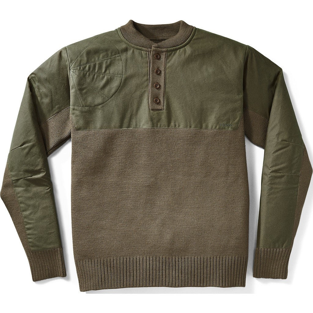 Filson Men's Henley Guide Sweater | Peat Green – Sportique