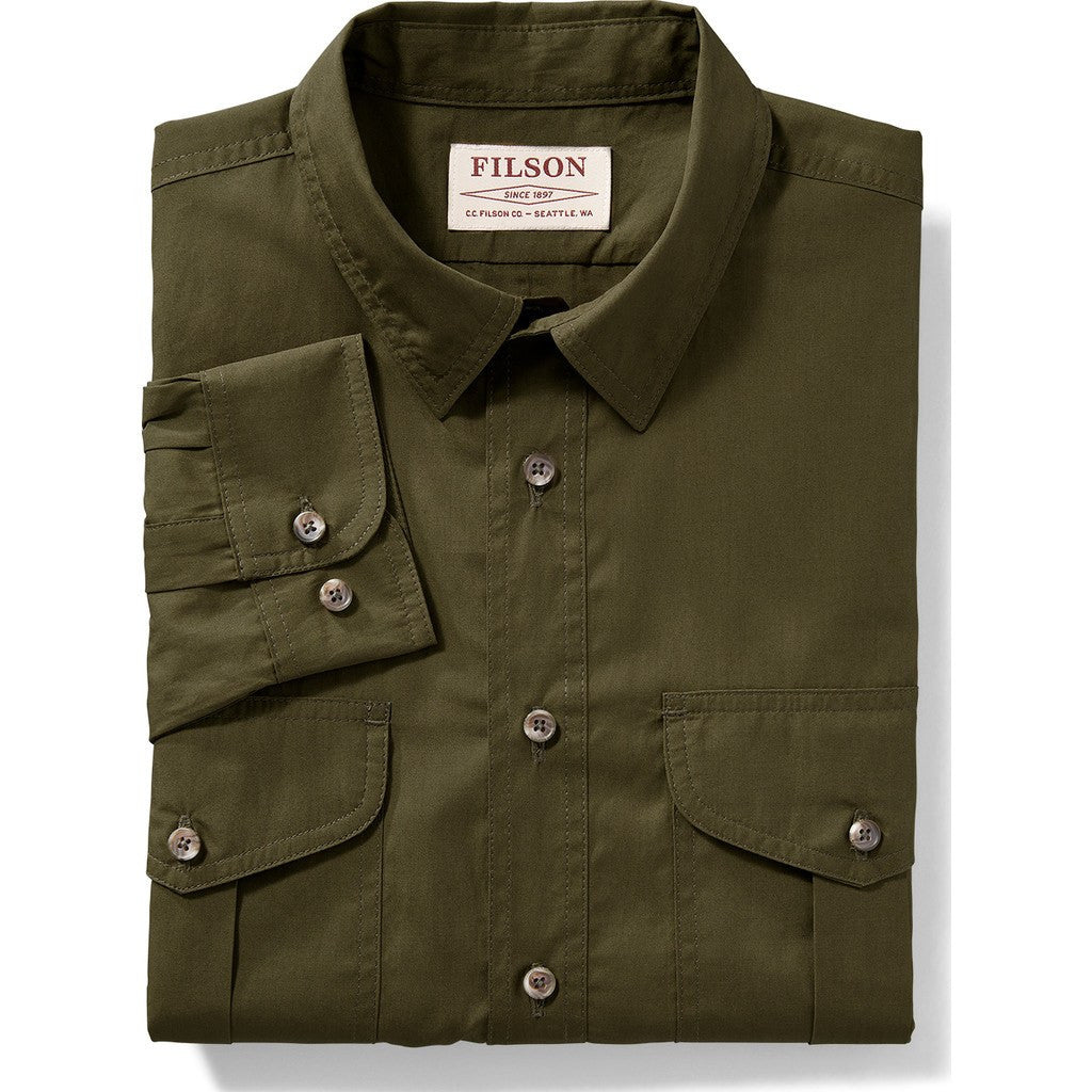Filson Feather Cloth Shirt Marsh Olive 11010761 – Sportique