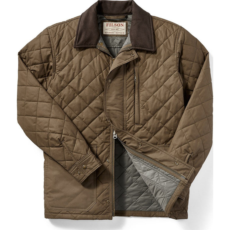 Filson Quilted Mile Marker Jacket Medium Brown S 11010773MarshOlive ...