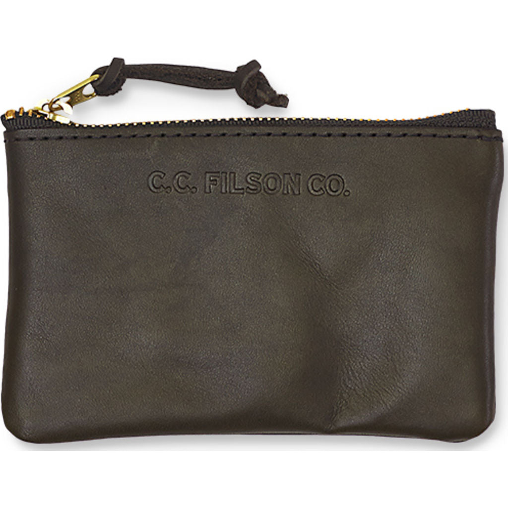 Filson Small Leather Pouch in Moss – Sportique