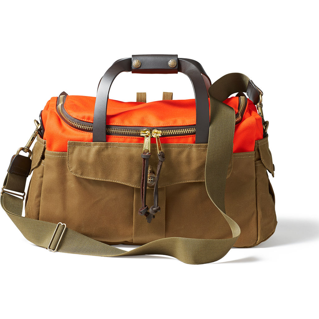 Filson Heritage Sportsman Duffel Bag | Orange/Dark Tan – Sportique