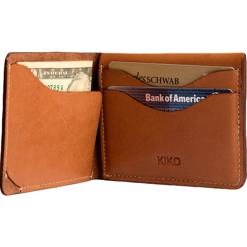 Kiko Leather Simplistic Leather Wallet Brown 114brwn – Sportique