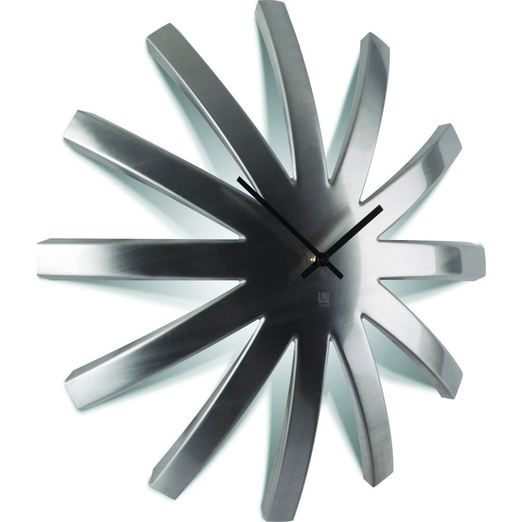Umbra Burst Metal Clock Stainless Steel 118685-410 – Sportique