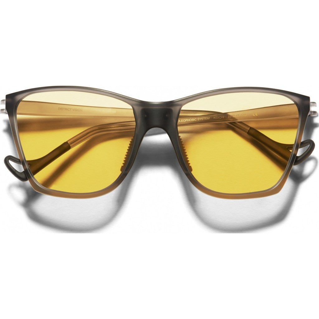 District Vision Keiichi Sports Yellow Sunglasses Gray – Sportique