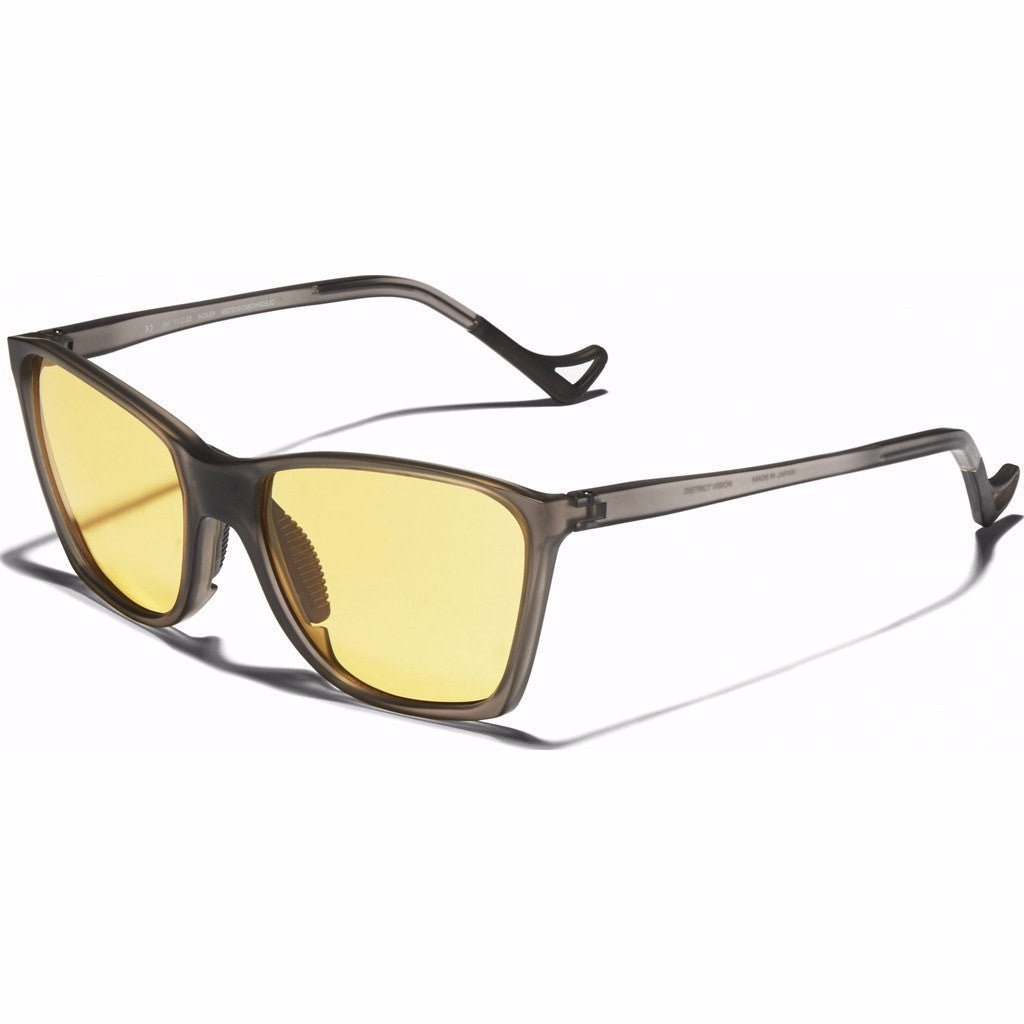 District Vision Keiichi Sports Yellow Sunglasses Gray – Sportique