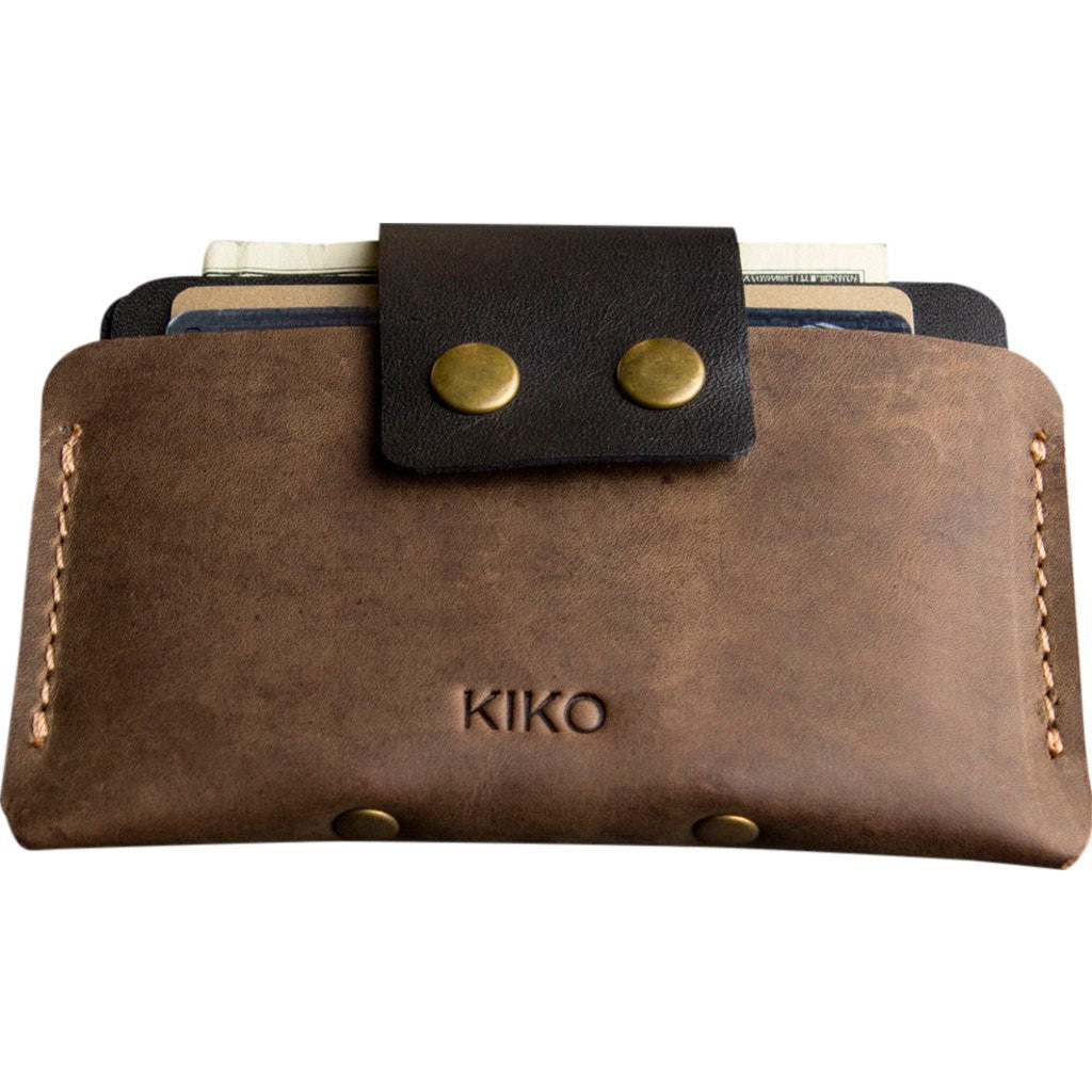 Kiko Leather Card Case Brown – Sportique