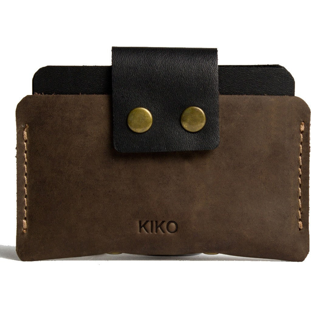 Kiko Leather Card Case Brown – Sportique