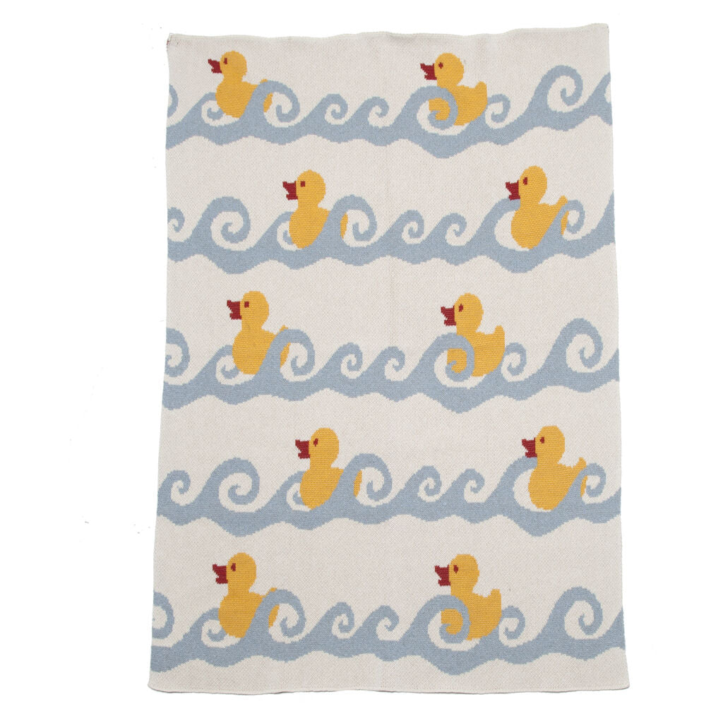 In2green Baby Ducky Eco Throw | Milk/White – Sportique