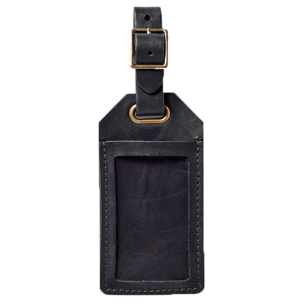Filson Dawson Leather Luggage Tag | Black – Sportique