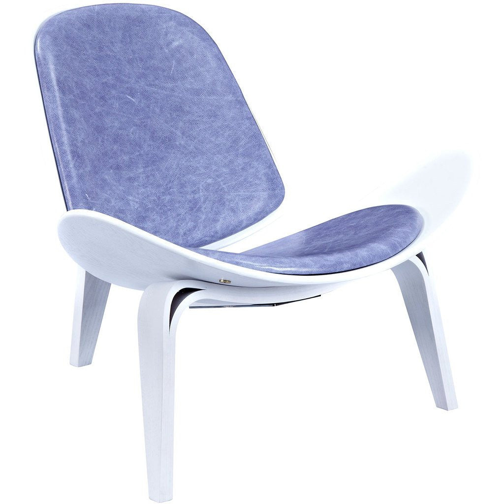 NyeKoncept Shell Chair White/Weathered Blue – Sportique