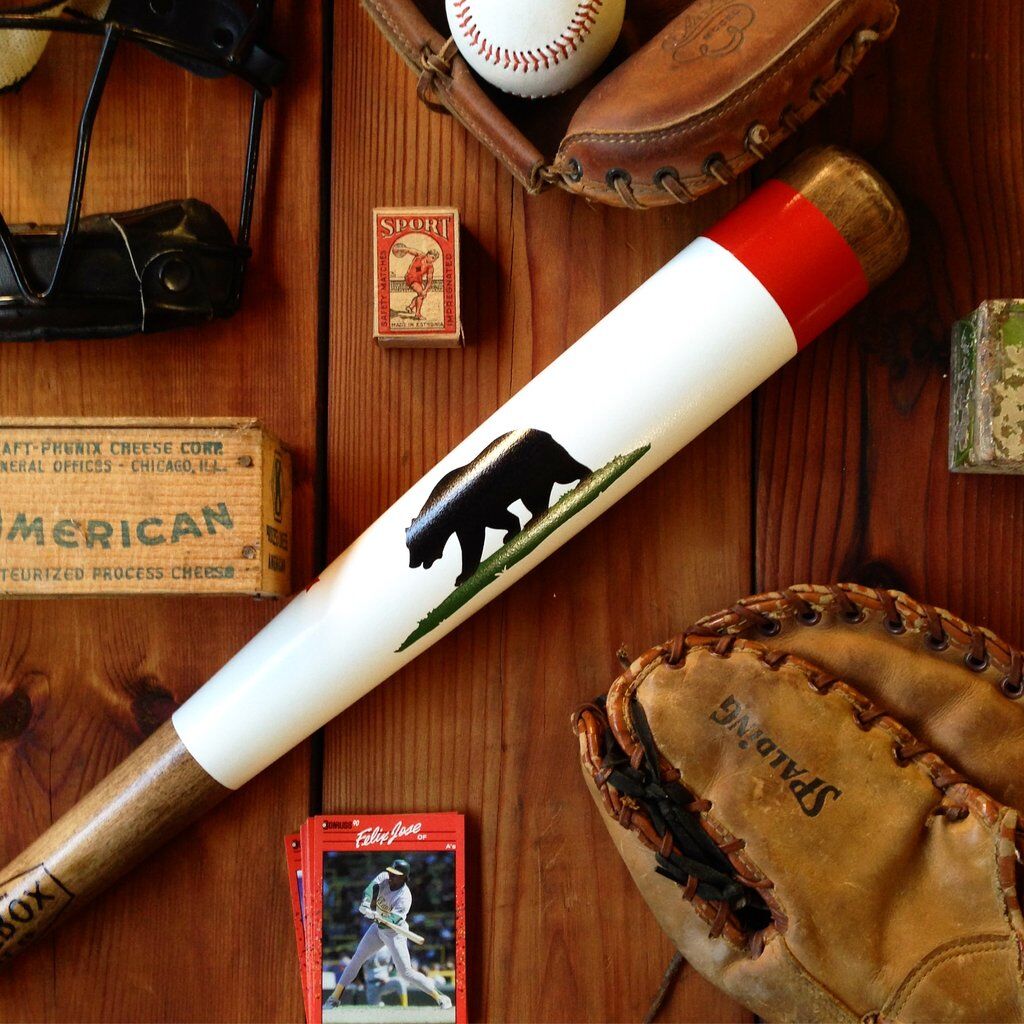 Pillbox Classic Paint Baseball Bat | California Flag – Sportique
