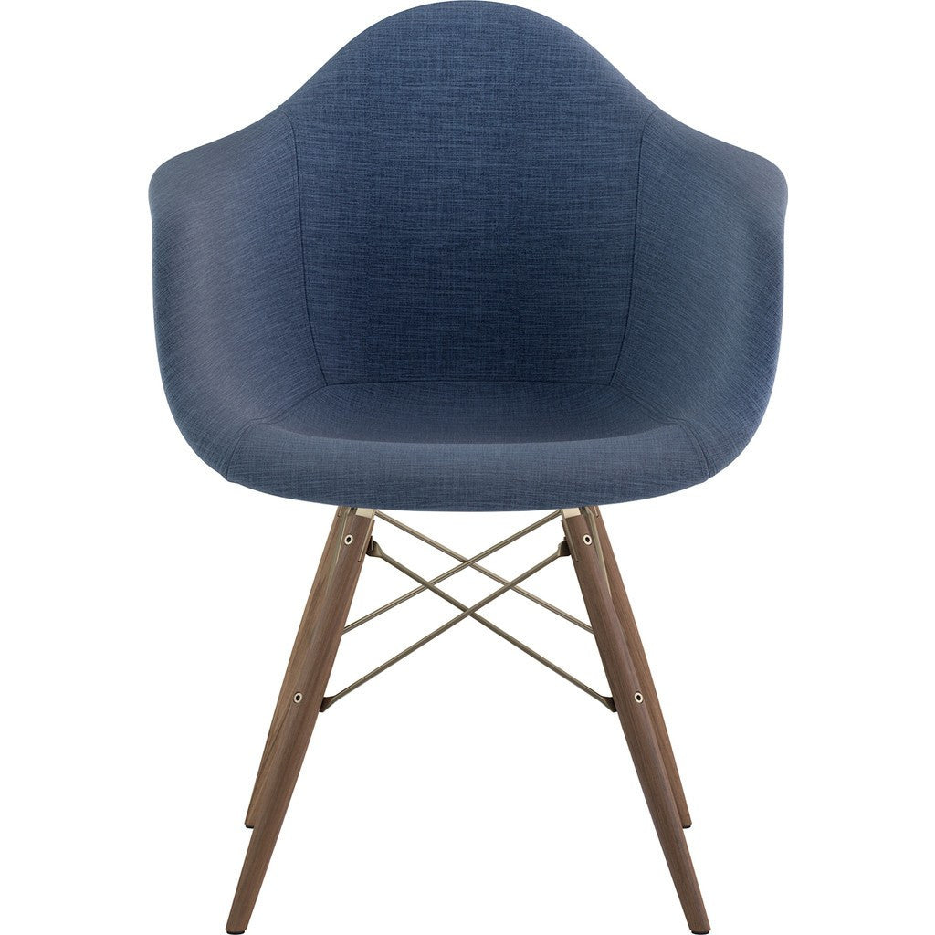 NyeKoncept Mid Century Dowel Arm Chair Dodger Blue/Brass – Sportique