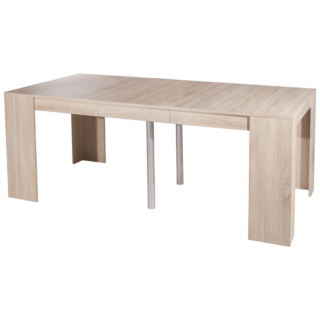 Symbiosis Elastic Expandable Dining + Console Table | Natural Oak ...