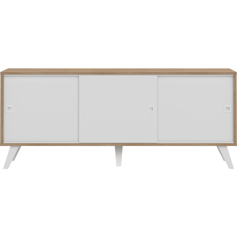 Temahome Prism 3 Door Sideboard | Natural Oak/White – Sportique