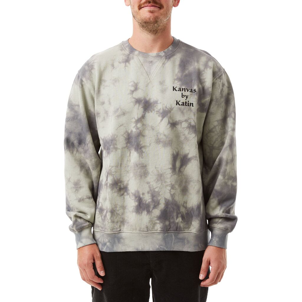 Katin Tiki Crew Fleece | Smog Tie Dye – Sportique