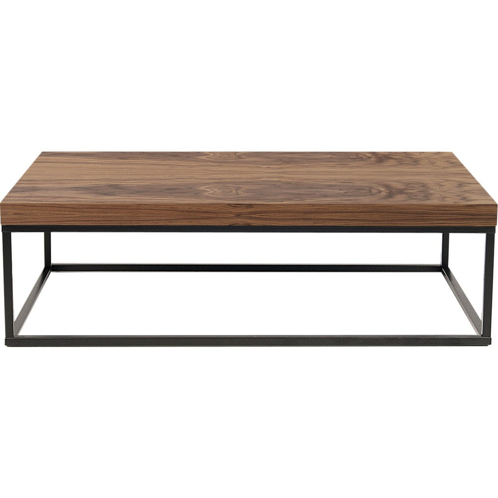 TemaHome Prairie 47X30 Coffee Table Walnut Top / Black Legs 059042 ...