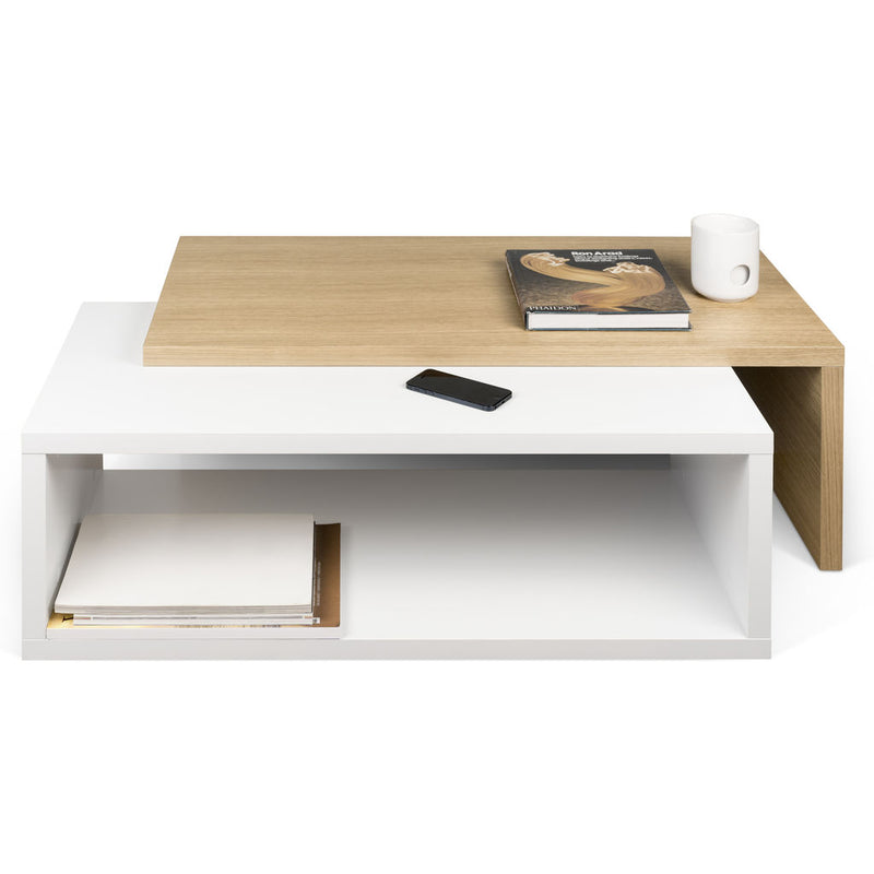 TemaHome Jazz Coffee Table Pure White / Oak – Sportique