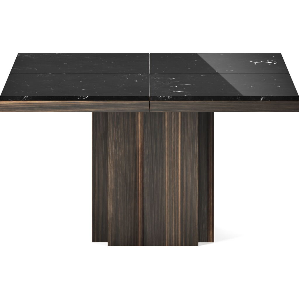 Temahome Dusk Dining Table 51" | Black Marble/Smoked Eucalyptus – Sportique