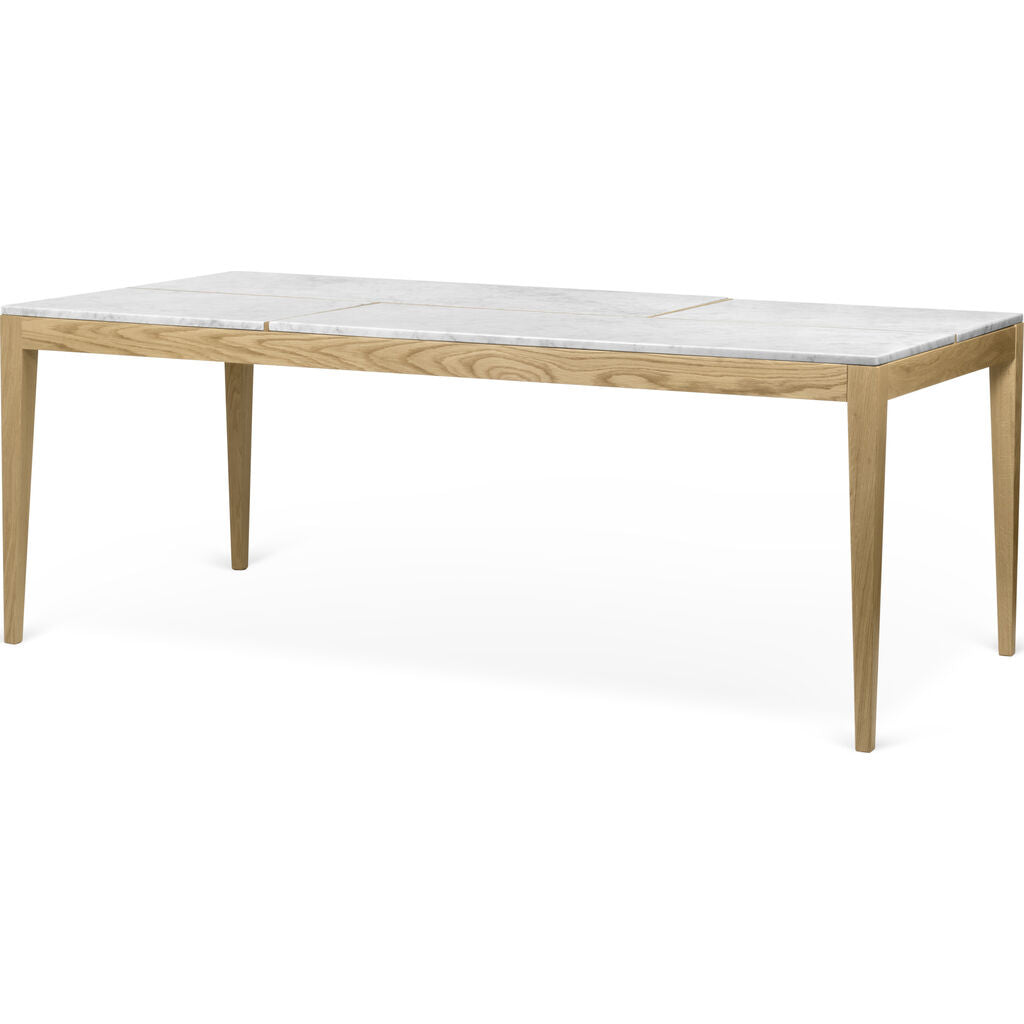Temahome Utile Dining Table | White Marble/Oak – Sportique