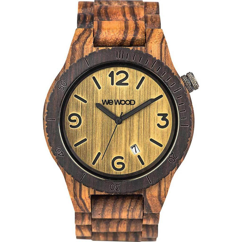 WeWood Alpha Zebrano Wood Watch | Zebra Wood – Sportique