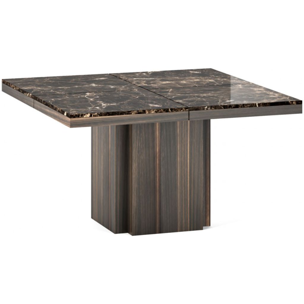 TemaHome Dusk 130 Dining Table Brown Marble / Smoked Eucalyptus – Sportique