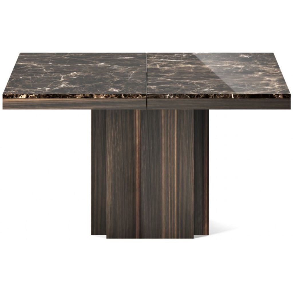 TemaHome Dusk 130 Dining Table Brown Marble / Smoked Eucalyptus – Sportique