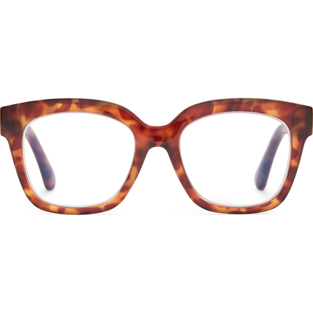 DIFF Eyewear Ava Blue Light Readers | Amber Tortoise +2.0 – Sportique