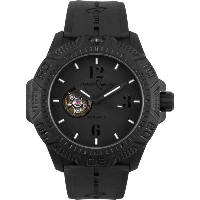 Armourlite Caliber Automatic AL1214 Black Watch Rubber – Sportique
