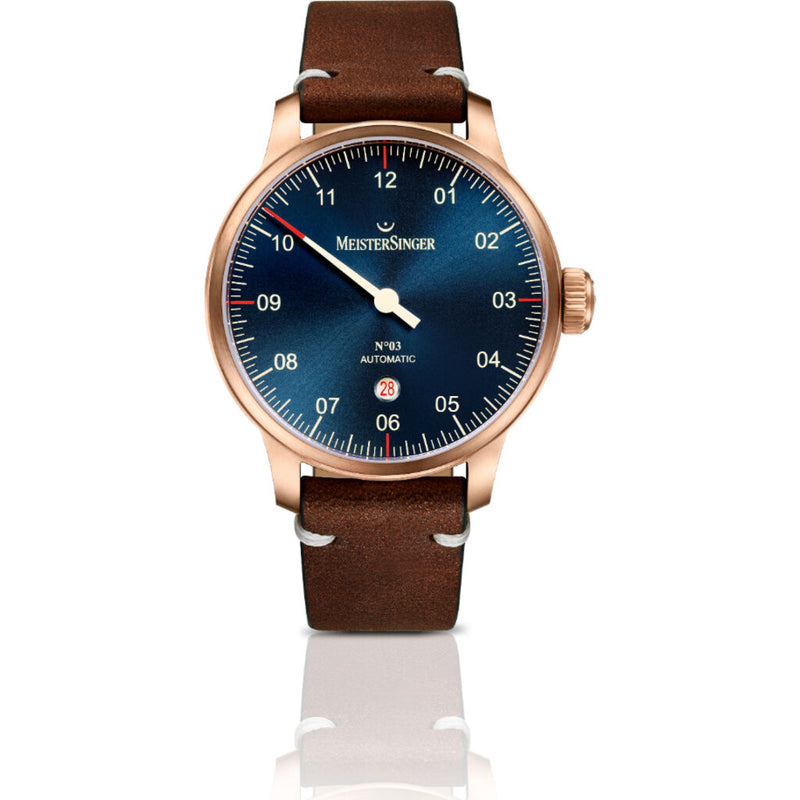 MeisterSinger N°03 Watch - Steel Blue – Sportique