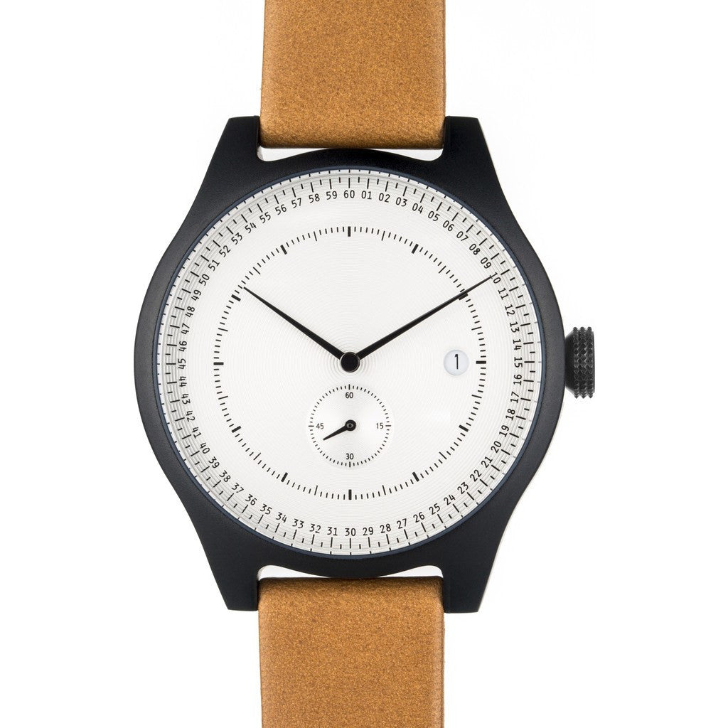 squarestreet Aluminum Watch Black/Leather SQ31 AS-05 – Sportique