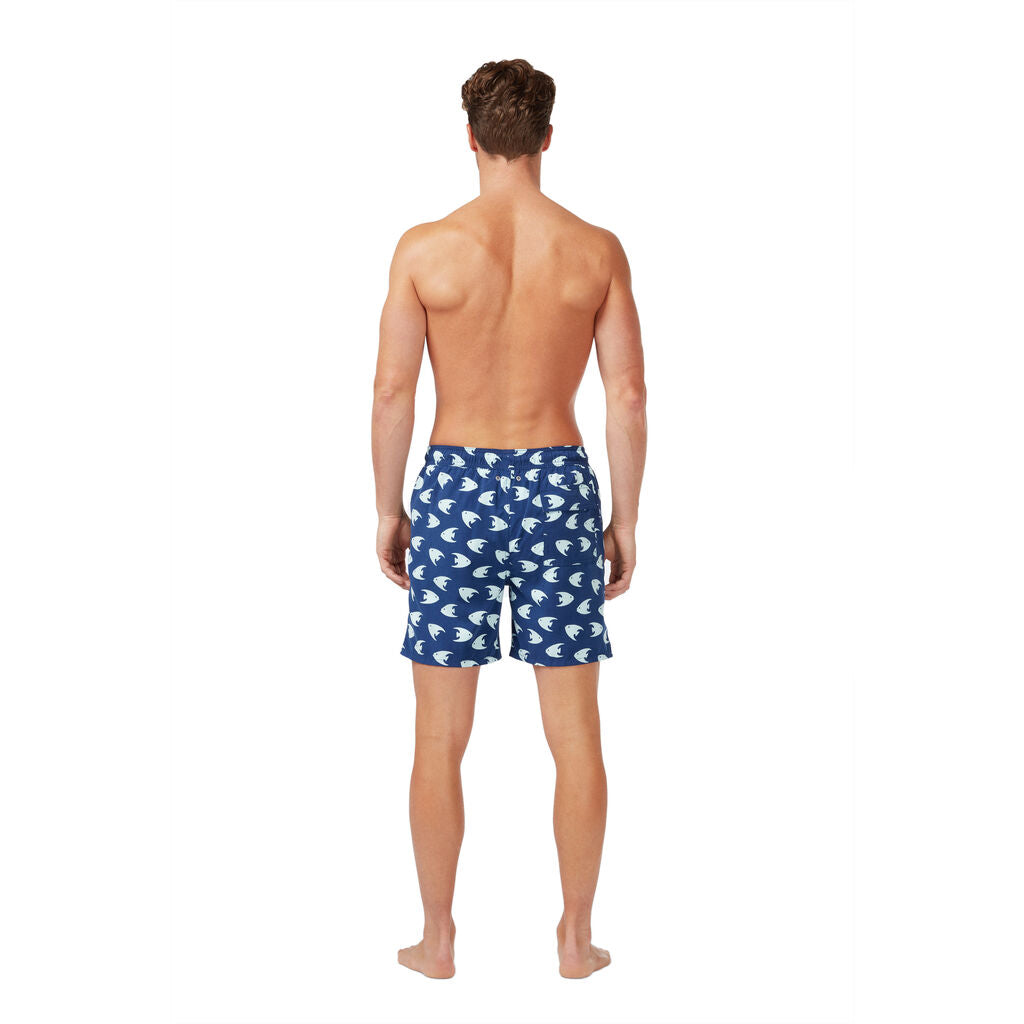 Tom & Teddy Men's Angel Fish Swim Trunk | Deep Blue – Sportique