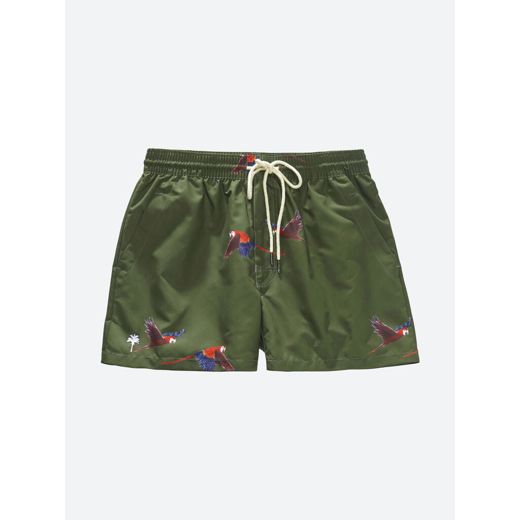 Oas Army And Fly Swim Trunks in Green – Sportique