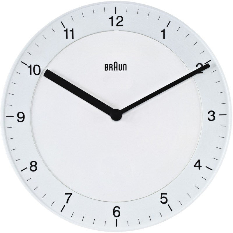 Braun Classic Wall Clock White BNC006DCFWH – Sportique