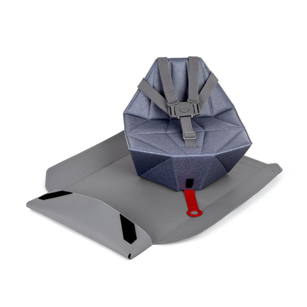 Bombol Pop-Up Booster Seat w/ Carry Bag & Seat Cover | Denim Blue ...