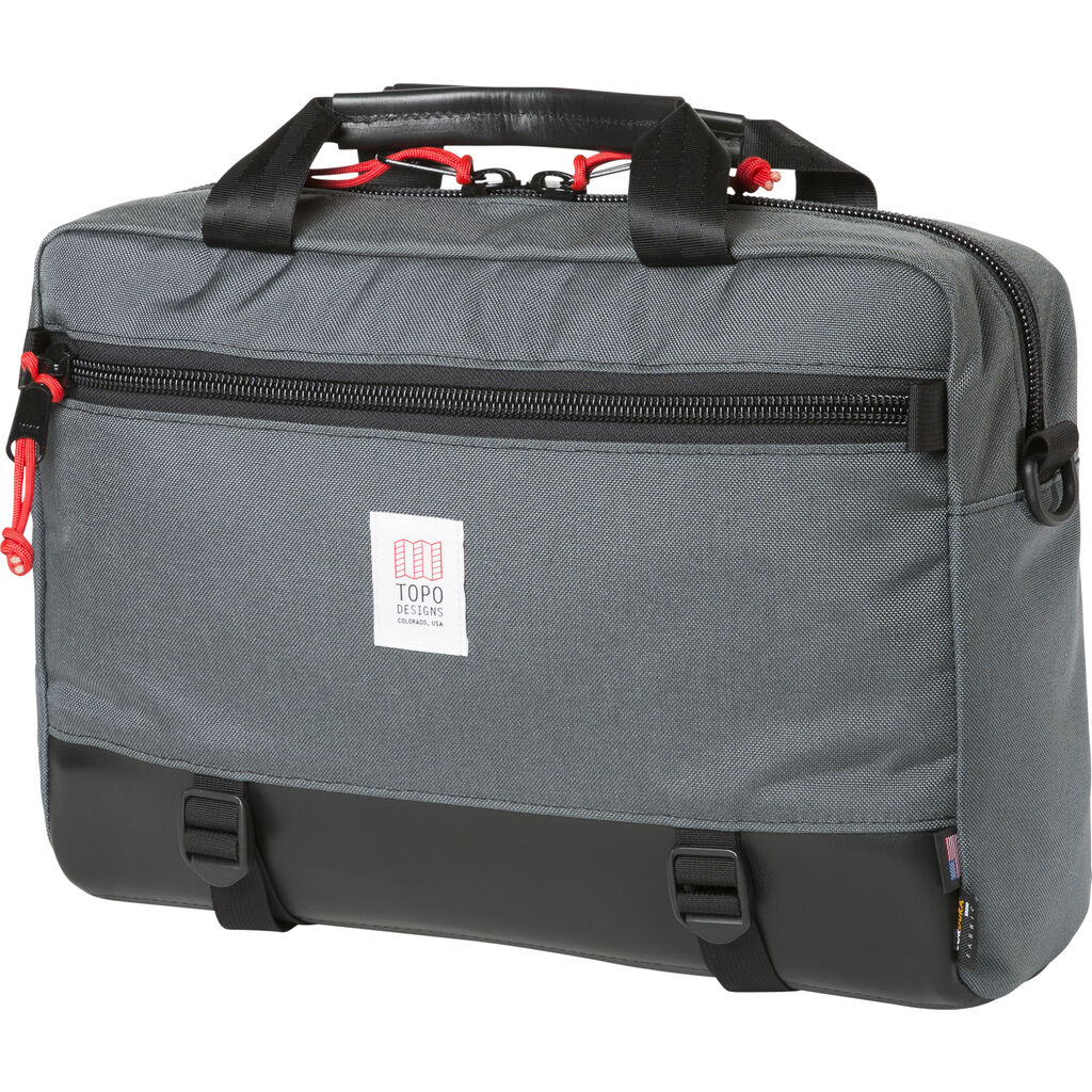 Topo Designs Commuter Briefcase Leather | Charcoal/ Black – Sportique