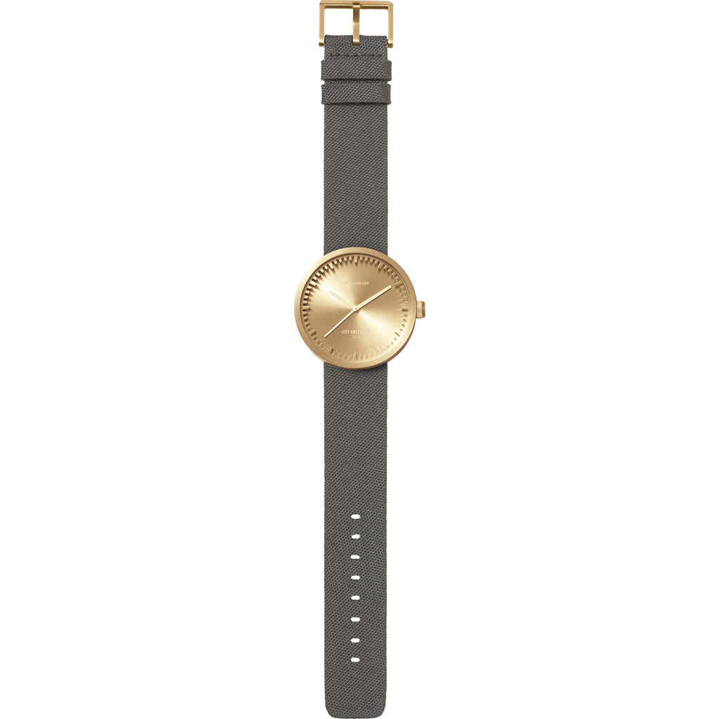 LEFF amsterdam D38 Tube Watch | Brass/Grey – Sportique