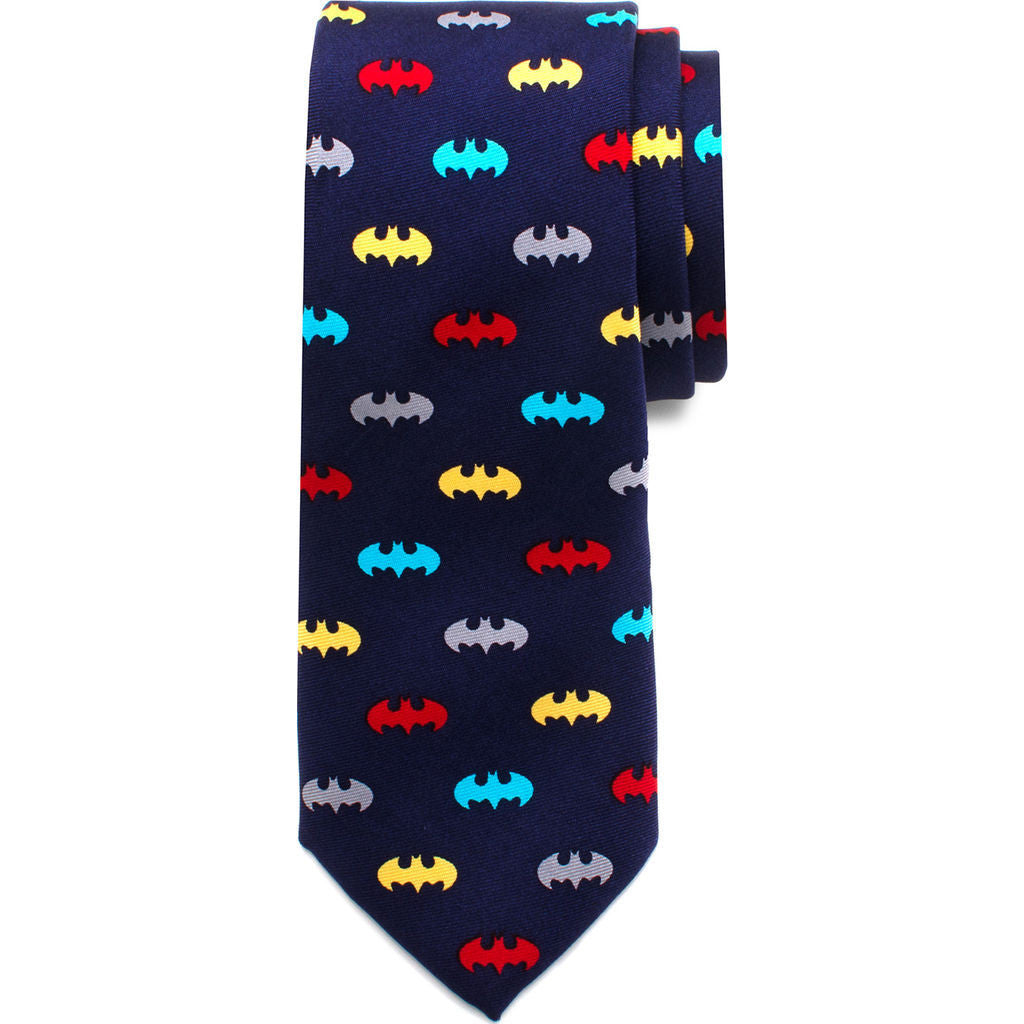 Cufflinks DC Batman Big Boys' Silk Tie Navy Blue – Sportique