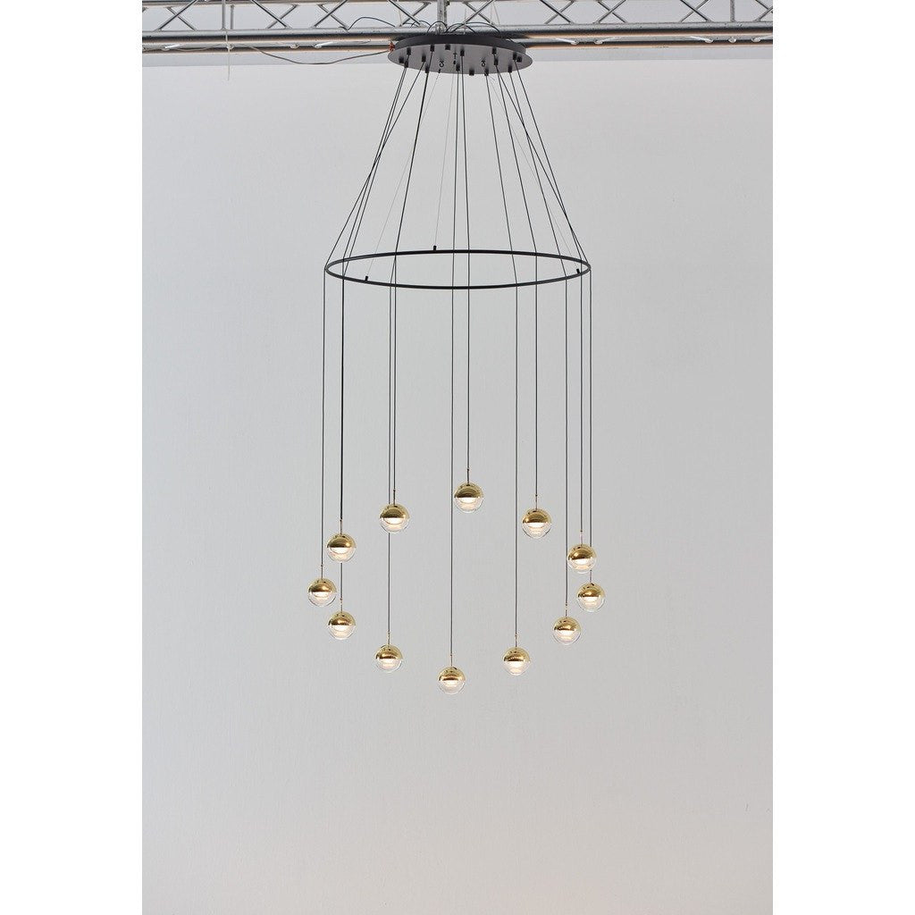 Seed Design Dora Pendant 12-Light Set With Ring | Brass – Sportique