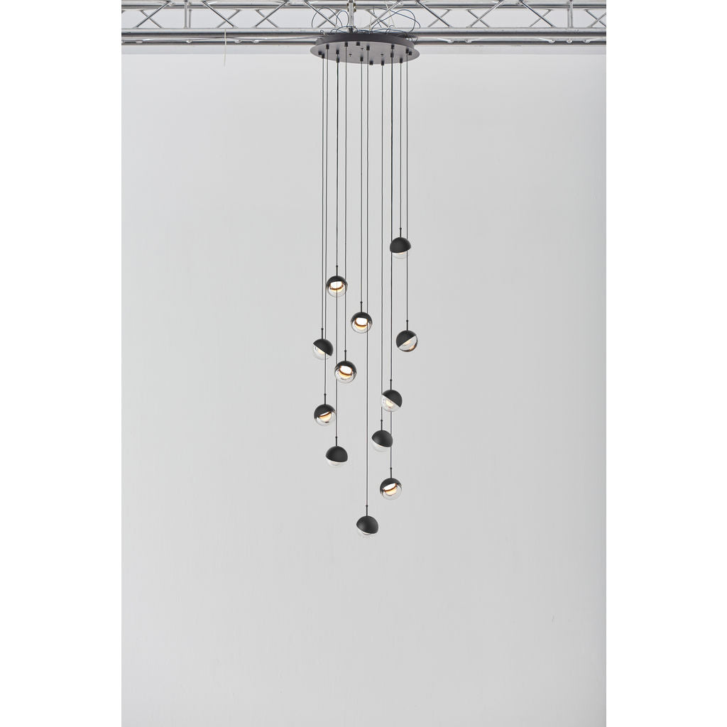 Seed Design Dora Pendant 12-Light Set Black SLD-1010P12-BK – Sportique