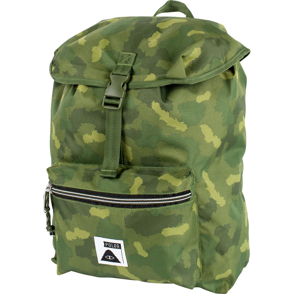 Poler Field Pack Backpack in Green Furry Camo – Sportique