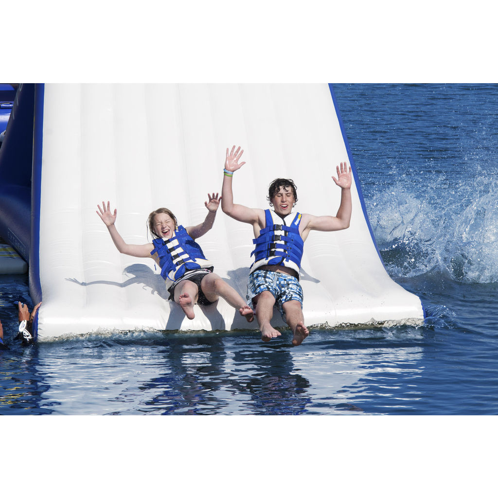 Aquaglide Freefall Extreme Inflatable Water Slide Blue/White/Yellow ...