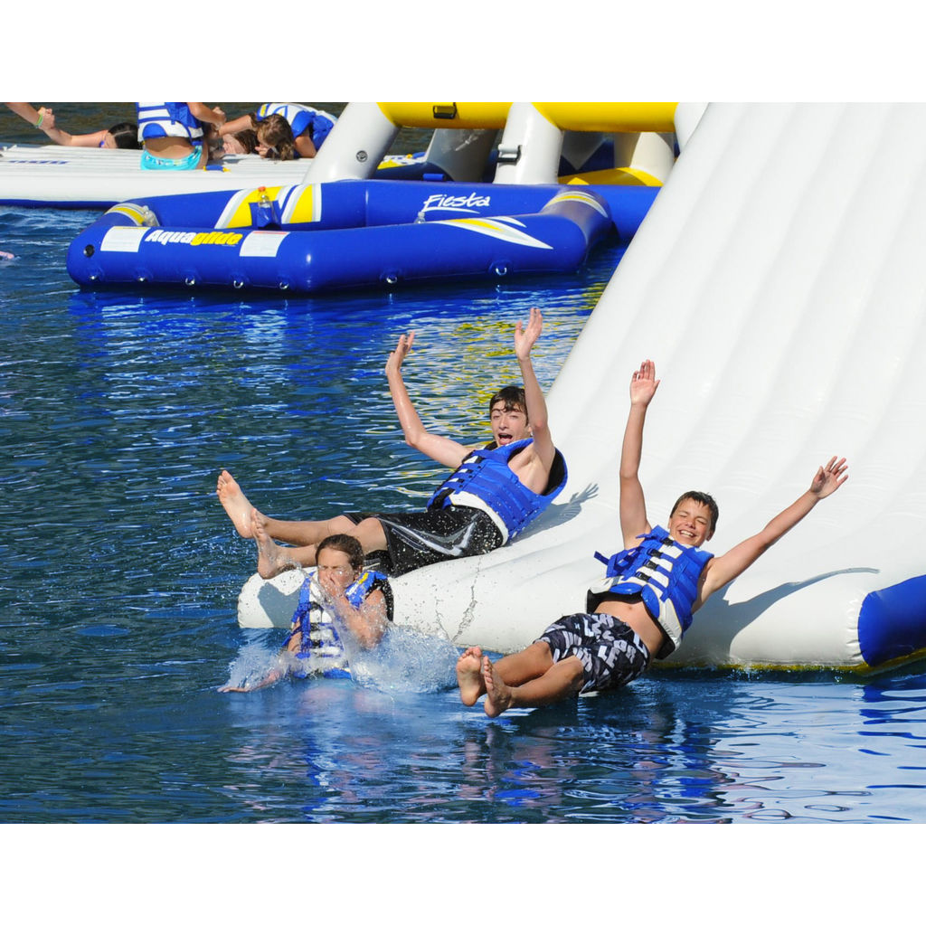 Aquaglide Freefall Extreme Inflatable Water Slide Blue/White/Yellow ...
