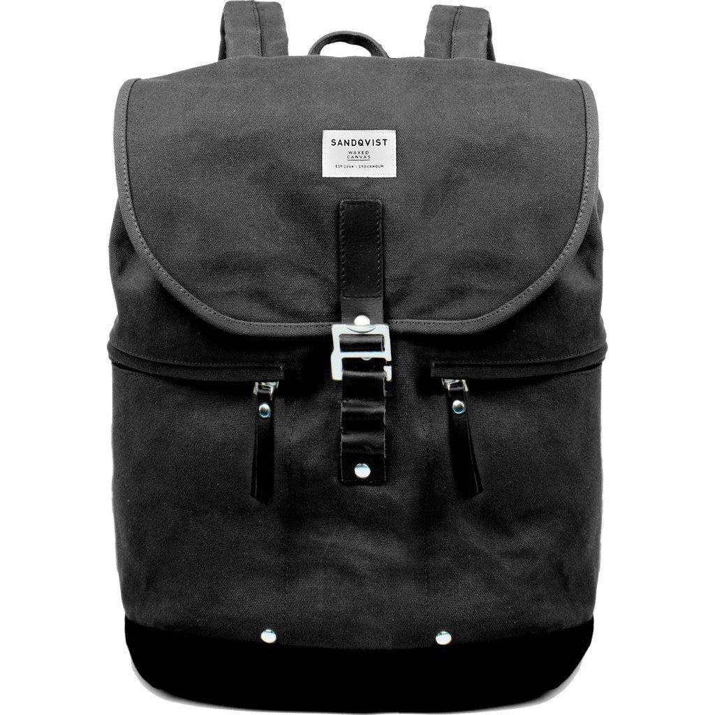 Sandqvist Gary Backpack Waxed Black SQA662 – Sportique