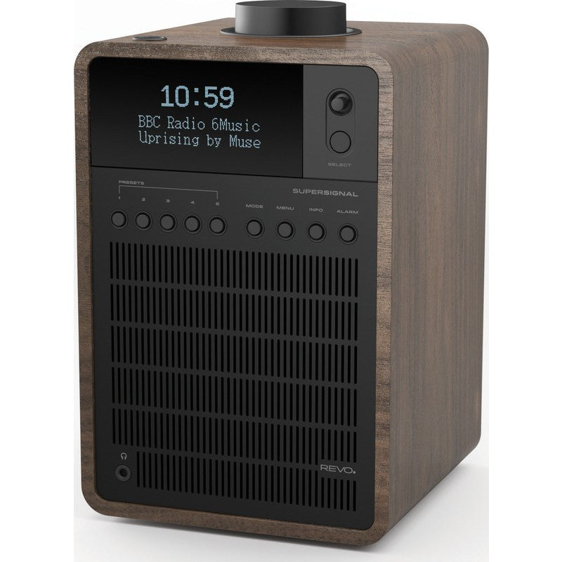 REVO SuperSignal Bluetooth Radio Walnut/Silver – Sportique
