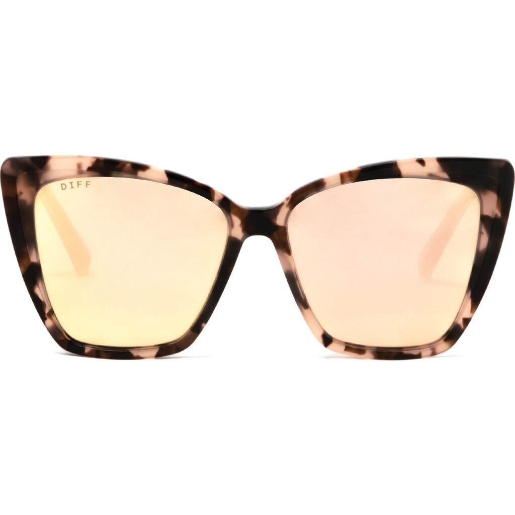 DIFF Eyewear Becky II Sunglasses | Himalayan Tortoise + Taupe Flash ...