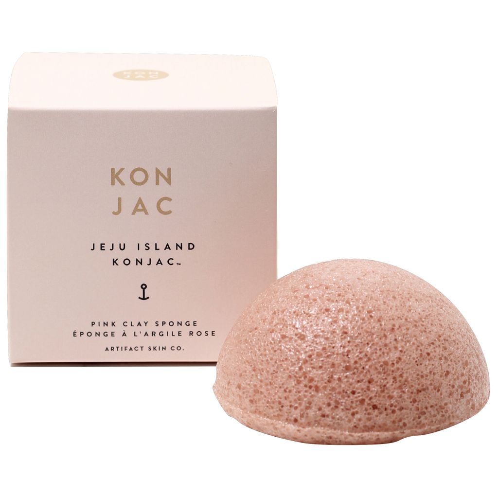 Artifact Skin Co. Jeju Island Konjac Facial Sponge Pink Clay – Sportique