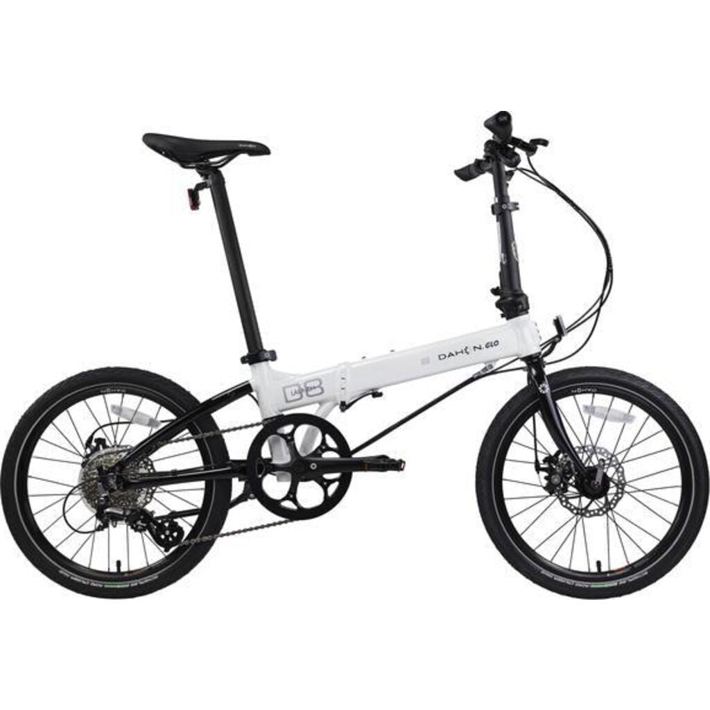 Dahon Launch D8 Foldable Bike | White/Black – Sportique